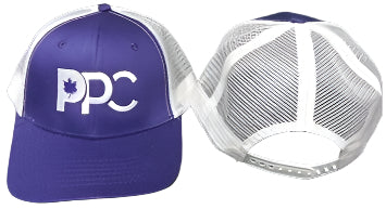 PPC Purple & White Hat With Mesh (CUSTOM ORDER) – The GE Group